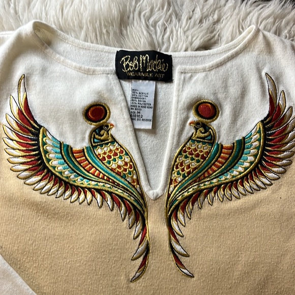 Bob Mackie | Tops | Vintage Phoenix Long Sleeve | Poshmark